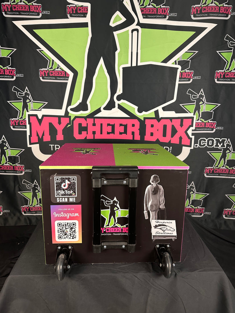Personalize Your 3 Sides! - 18 Tall Collapsible MCB – My Cheer Box